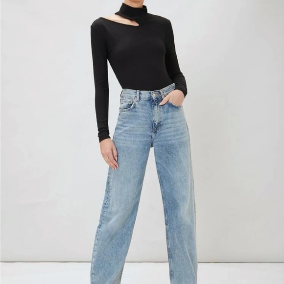 Tops | Luxe Cutout Neck Bodycon Blouse Last Few | Poshmark